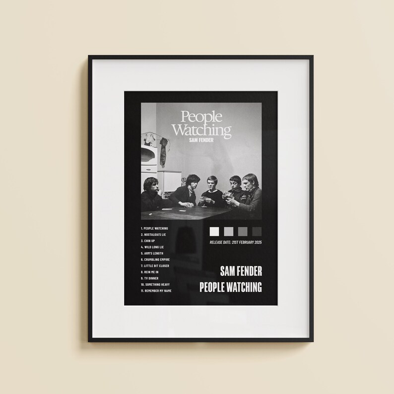 Custom Album Cover Print | Minimalist Music Tracklist Wall Art - Etsy