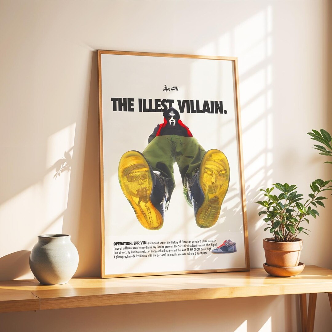 MF Doom Poster, MF Doom: Mm Food and Madvillainy Album, MF Doom Print ...