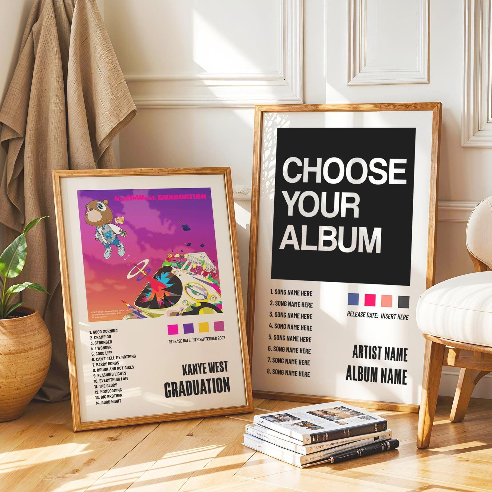 Custom Album Cover Print Choose Any Album A4 A3 A2 A1 Poster Print ...