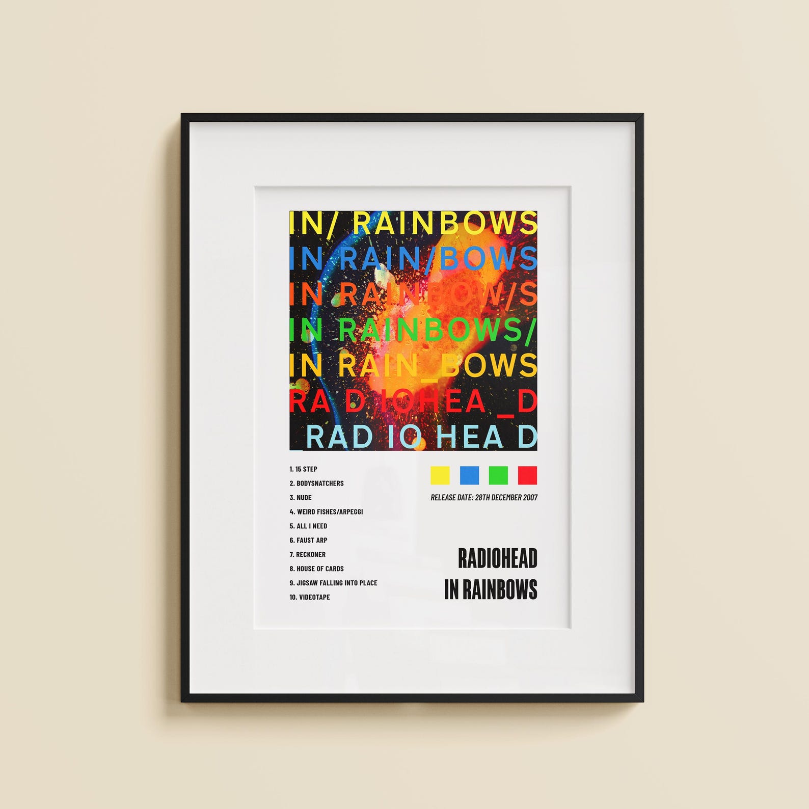 Custom Album Cover Print | Minimalist Music Tracklist Wall Art - Etsy