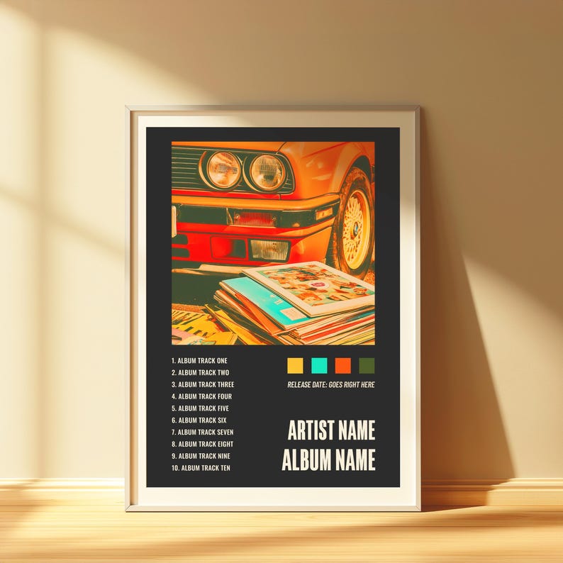 Custom Album Cover Print | Minimal Poster | Custom Gift | Music Gift ...