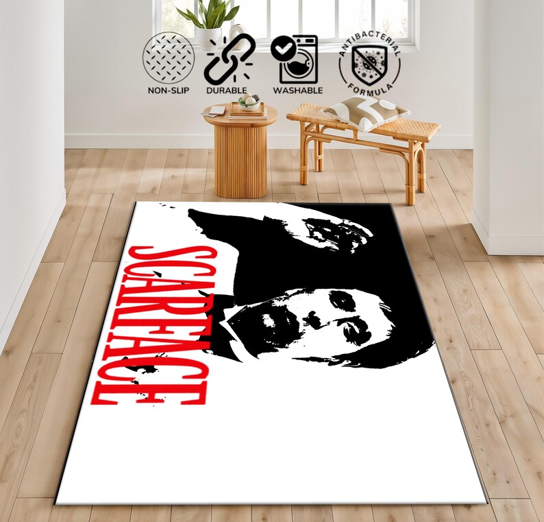 Scarface Rug, Legend Star and Film, Famous Rug, Teen's Rug Custom Gift ...
