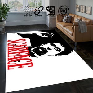 Scarface Rug, Legend Star and Film, Famous Rug, Teen's Rug Custom Gift ...