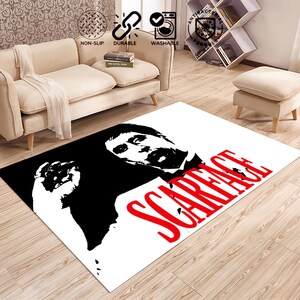 Scarface Rug, Legend Star and Film, Famous Rug, Teen's Rug Custom Gift ...