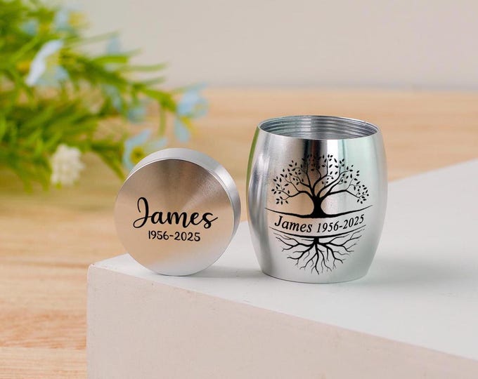 Custom Engraved Mini Cremation Urn, Pet Memorial Keepsake - Etsy