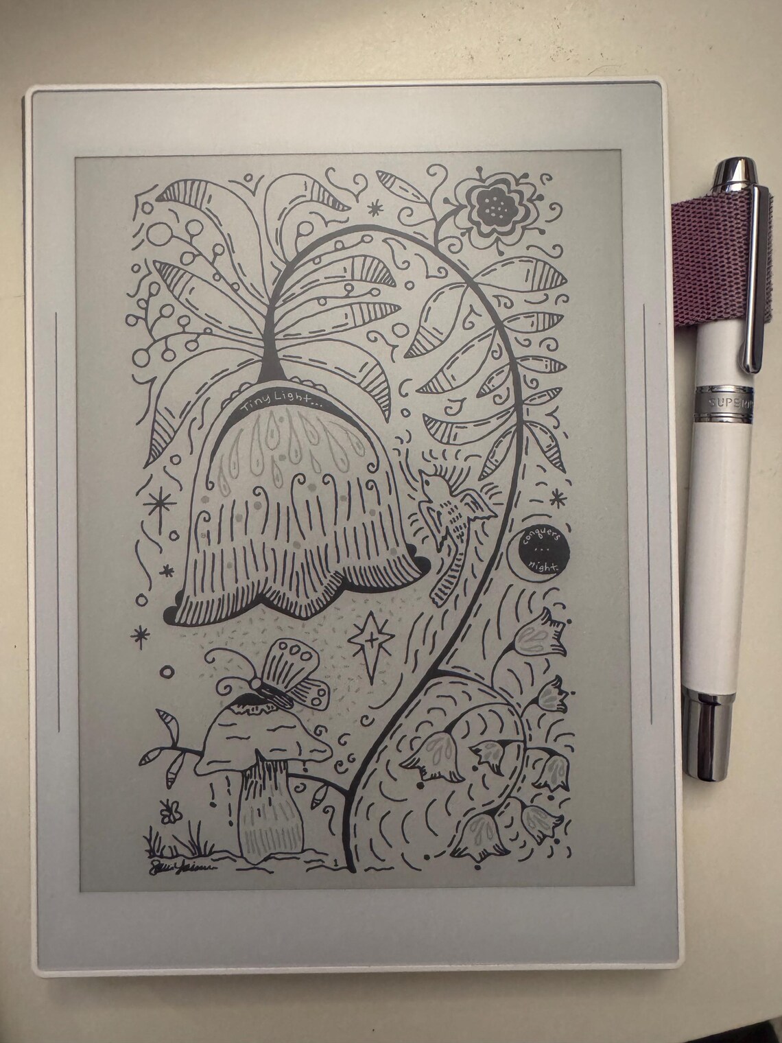 Floral Screensaver Supernote Nomad A6X2 Edition1 - Etsy