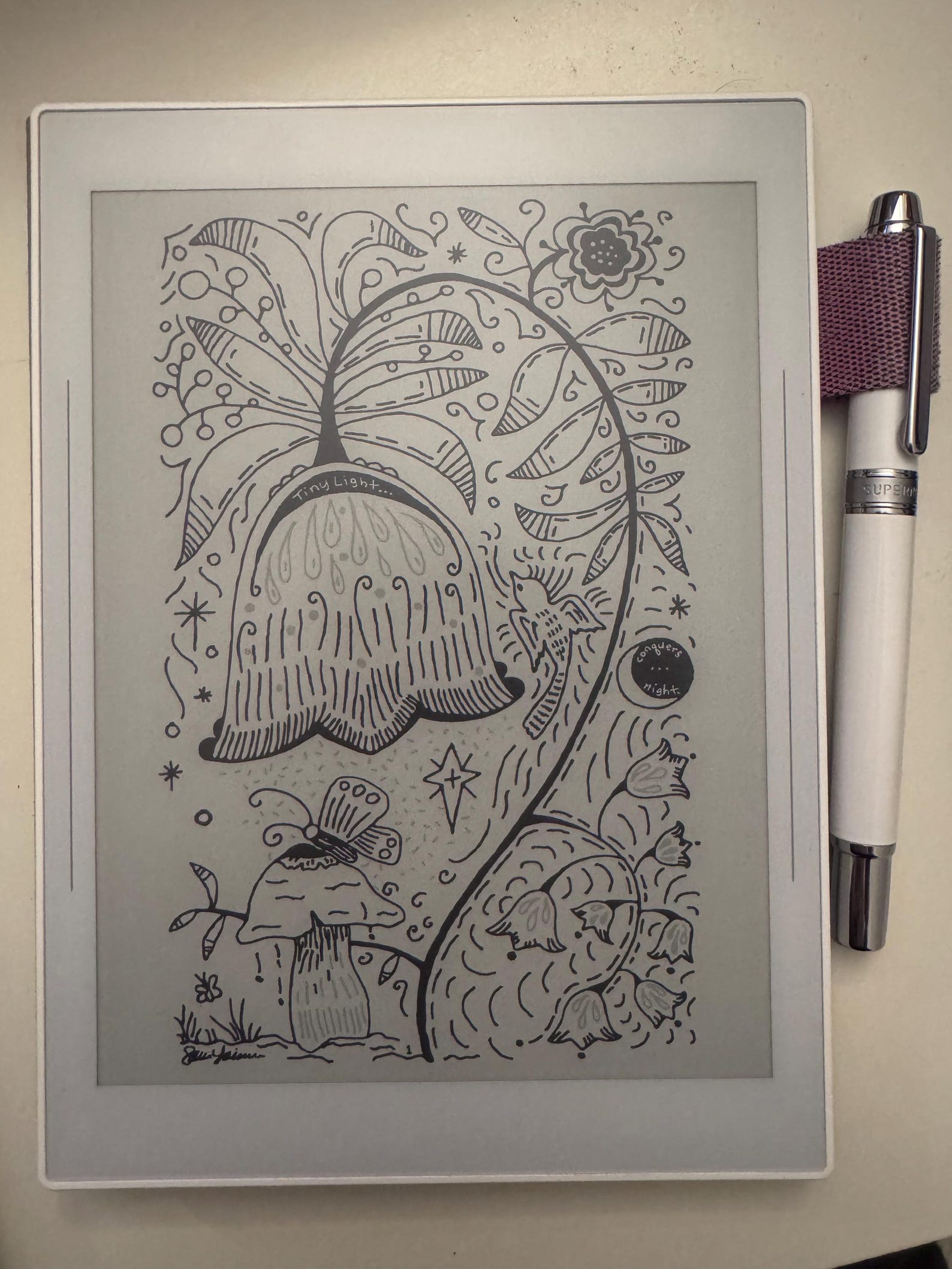 Floral Screensaver Supernote Nomad A6X2 Edition1 - Etsy