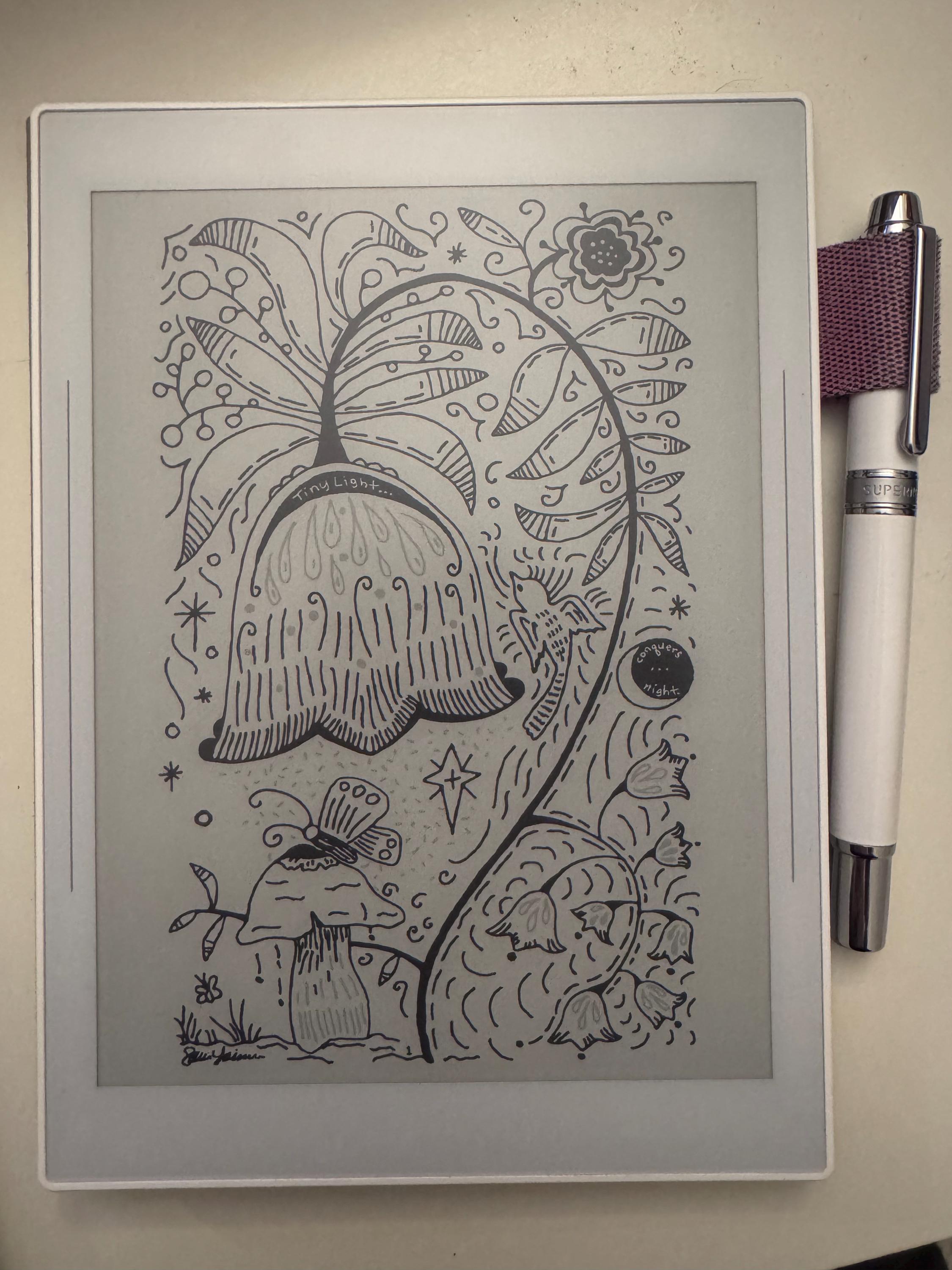 Floral Screensaver Supernote Nomad A6X2 Edition1 - Etsy