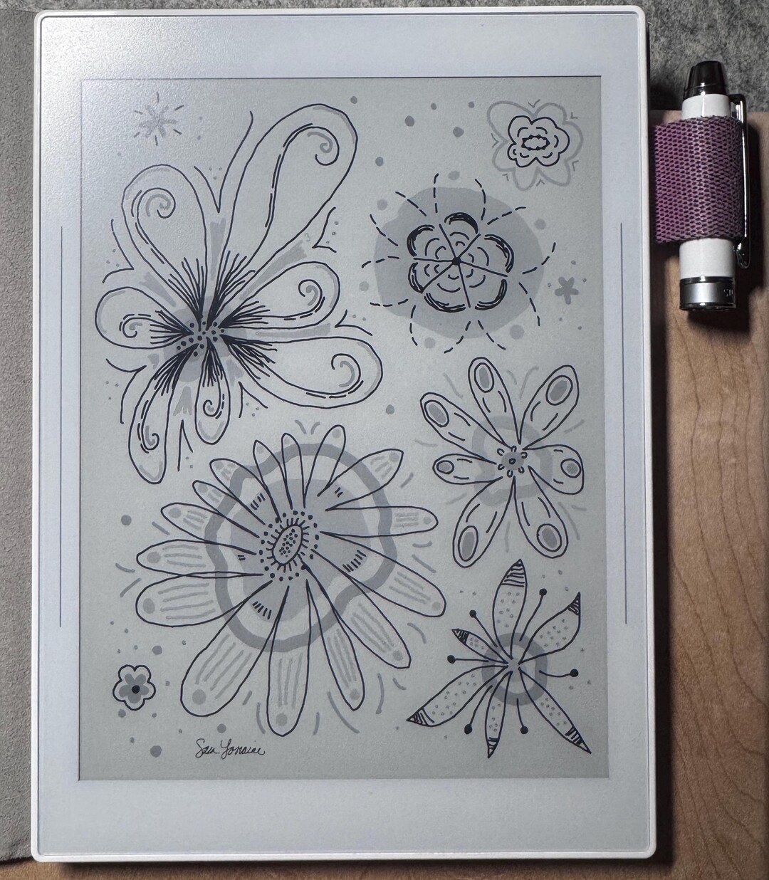 Floral Screensaver Supernote Nomad A6X2 Edition3 - Etsy