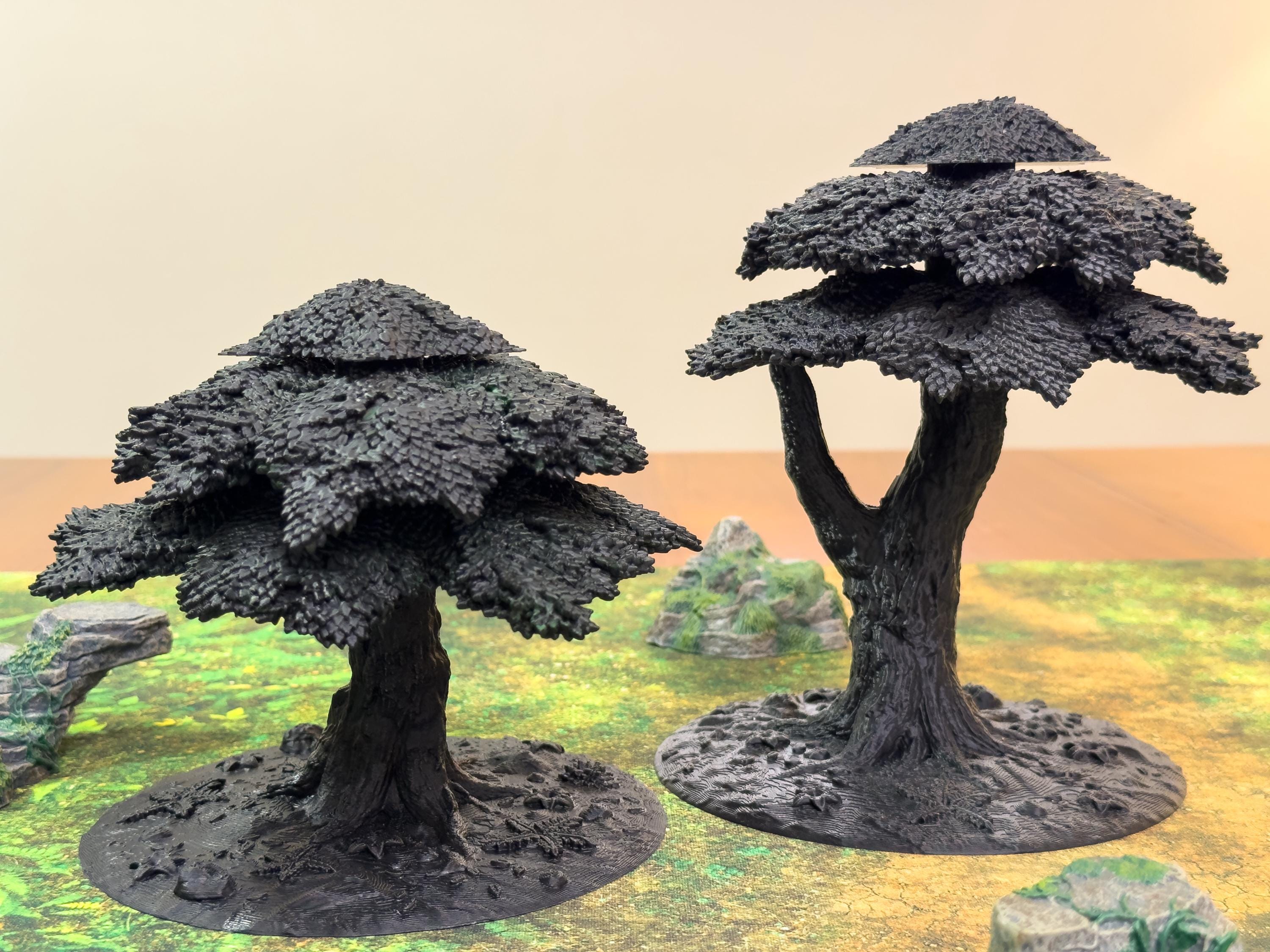 Modular Trees for Tabletop Games: Pine & Oak - Fat Dragon Games - Etsy