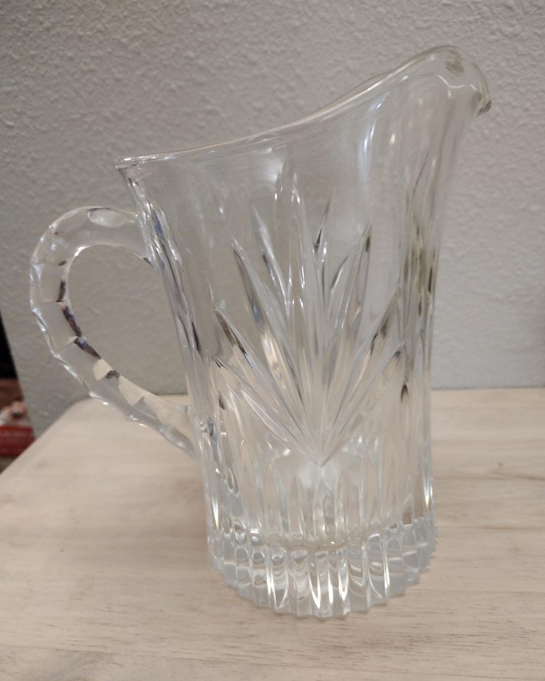 Vintage Princess House Crystal Pitcher: Cut Glass Table Decor - Etsy