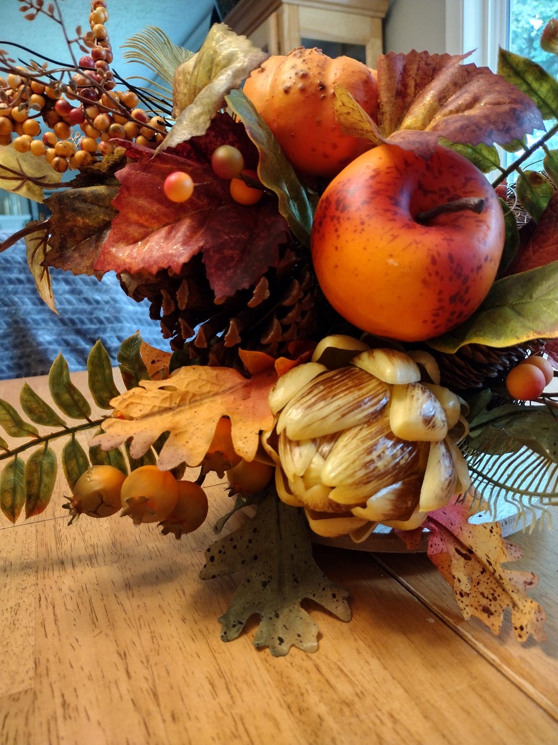 A Traditional Floral Cornucopia is an Autumn Decor Made Especially for ...