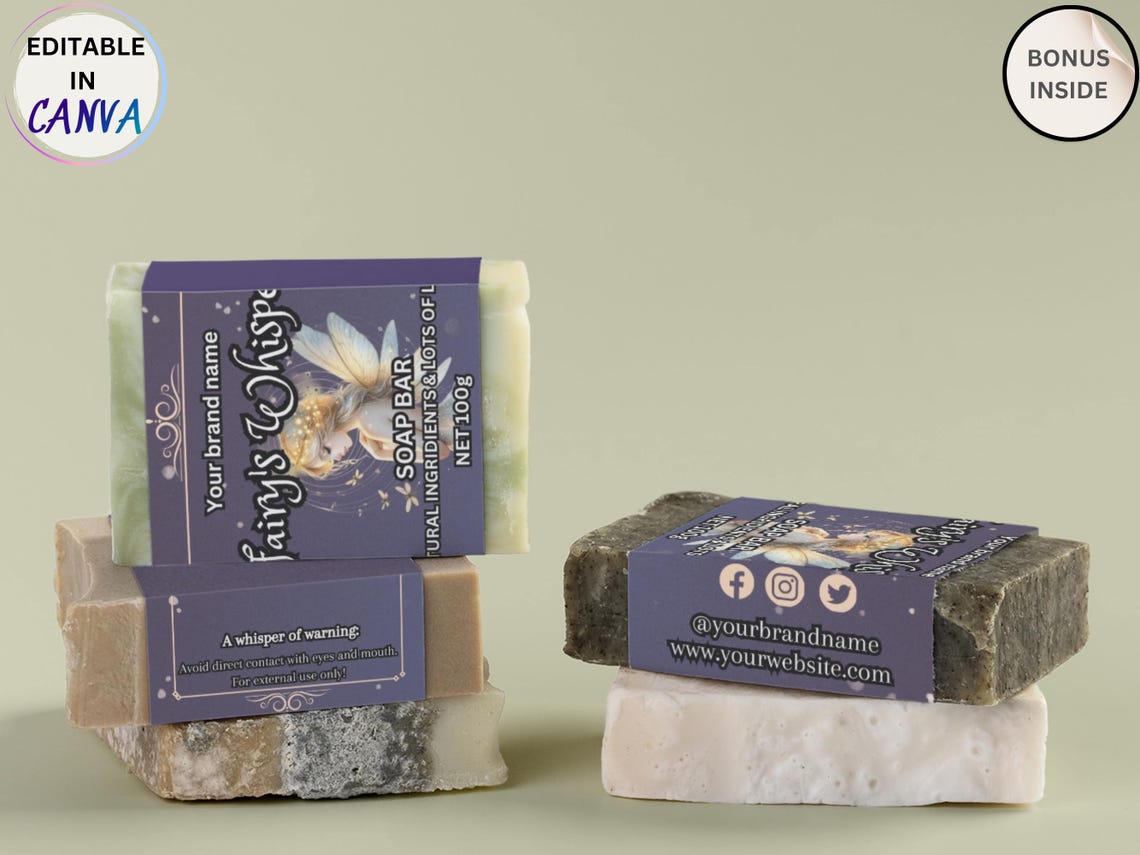 Soap Label, Skincare Labels ,cosmetic Labels, Product Labels, Body ...