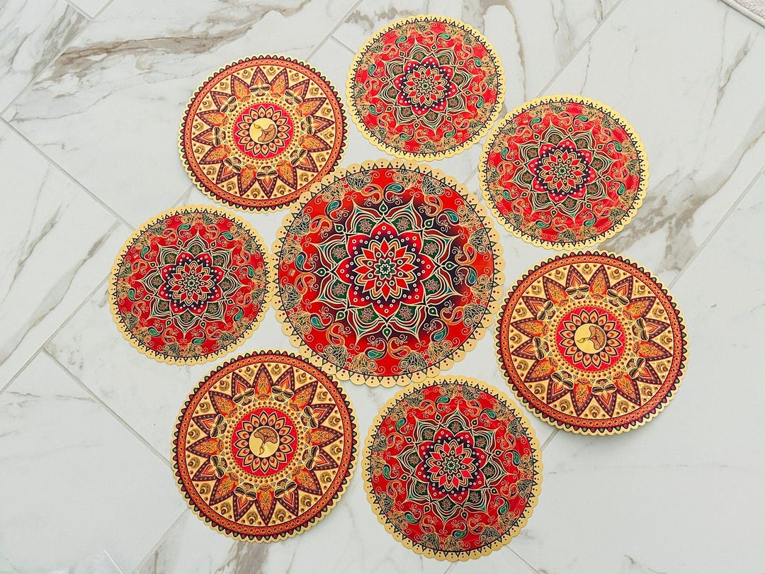 Rangoli Decoration | Vinyl Sticker | Waterproof | Scratchproof ...