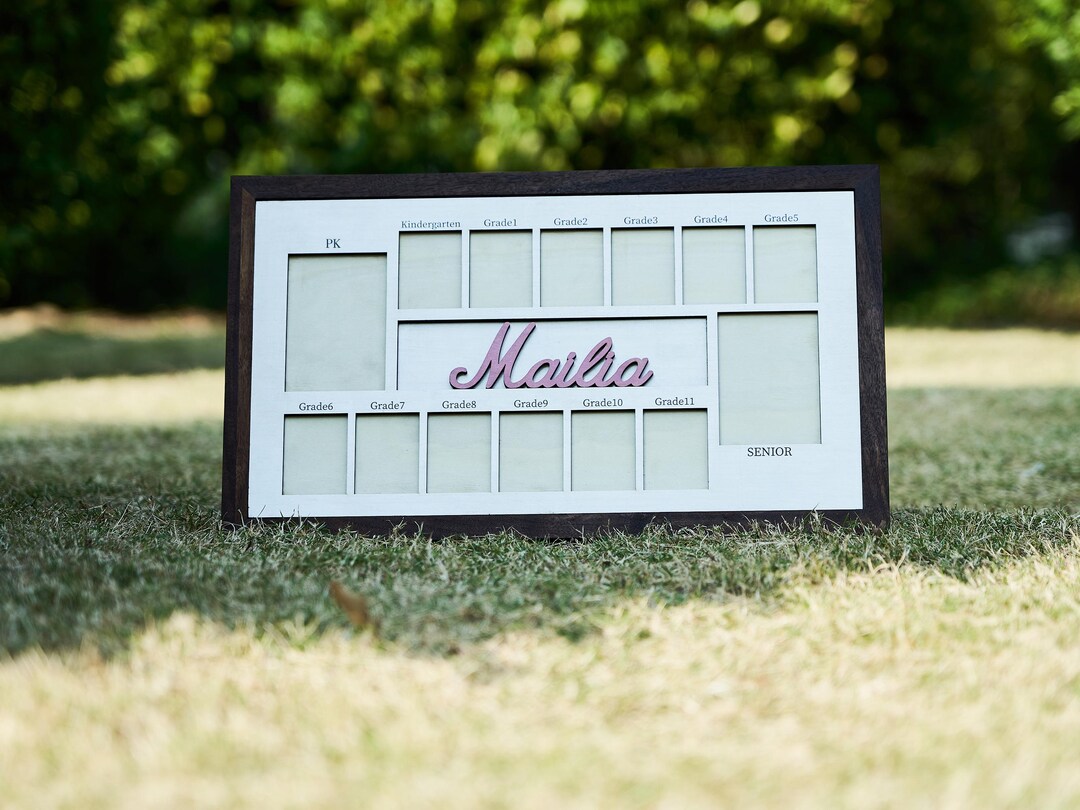 Pre Kindergarten to Graduation, Graduation School Memory Frame, Photo Frame, Student Years ...
