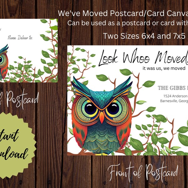 Moving Postcard - Etsy