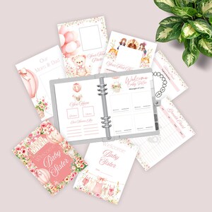 Baby Memory Book Printable Pages | Welcome Sister Keepsake, First Year ...