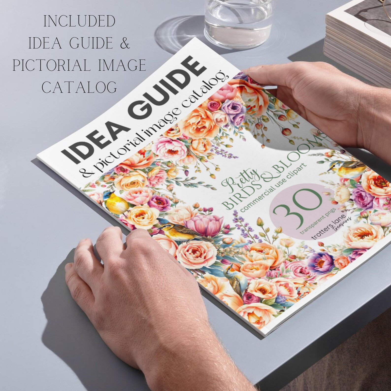 Singing Bird Clipart | Baby Birds & Blooms, Watercolor Floral, Blue Red ...