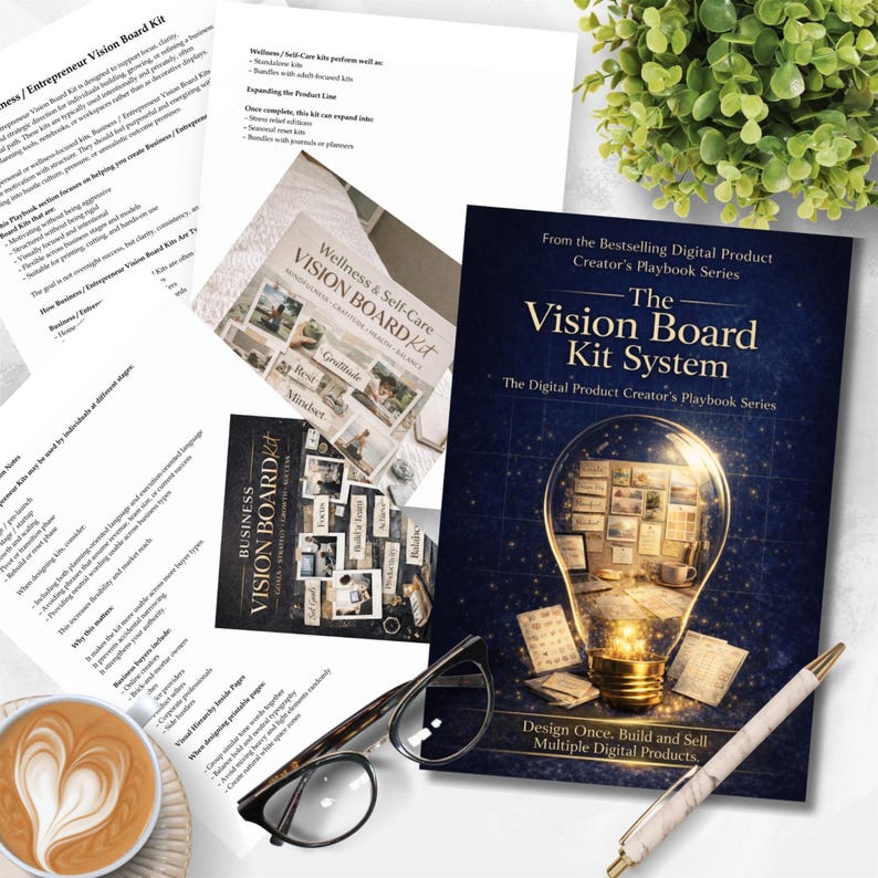 Vision Board Kit System Playbook for Sellers, Digital Product Strategy ...
