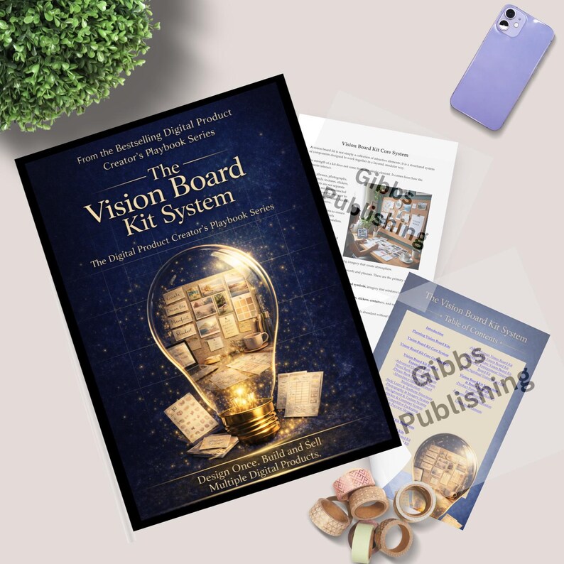Vision Board Kit System Playbook for Sellers, Digital Product Strategy ...