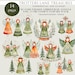 Christmas Angel Ornament Clipart, Watercolor Christmas Angel Clipart ...