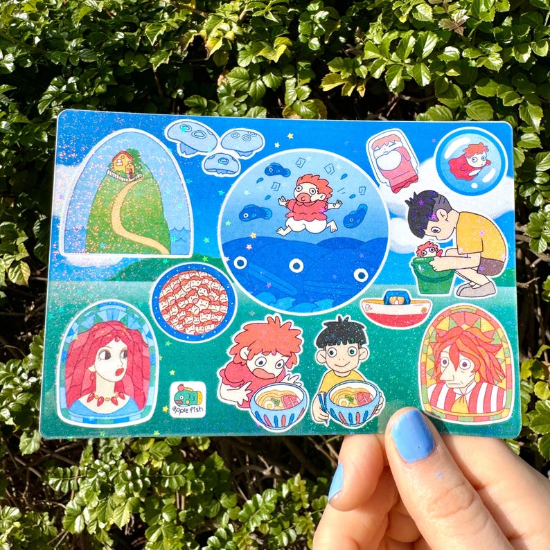Ponyo Sticker Sheet - Etsy