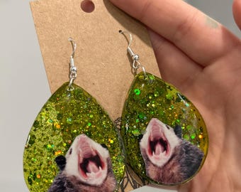 Opossum Earrings - Etsy