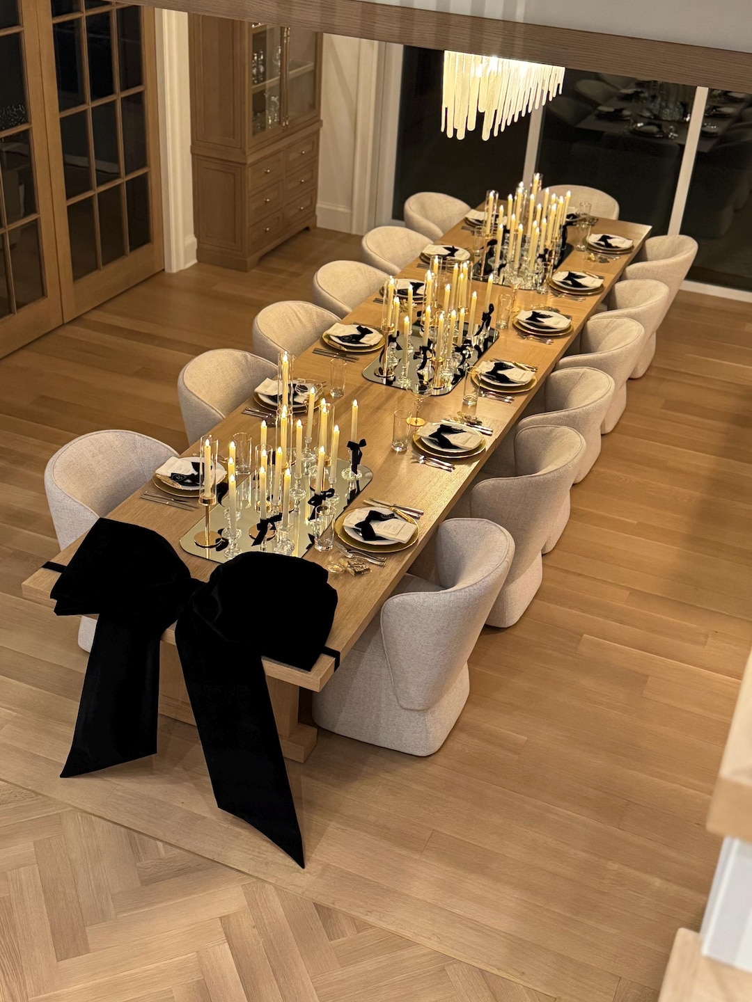 Black Velvet Standalone Table Bow - Etsy