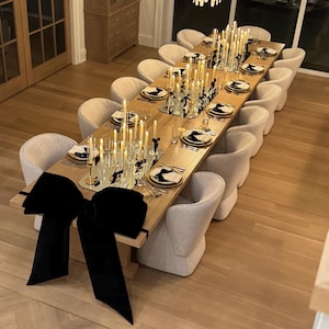 Black Velvet Standalone Table Bow - Etsy