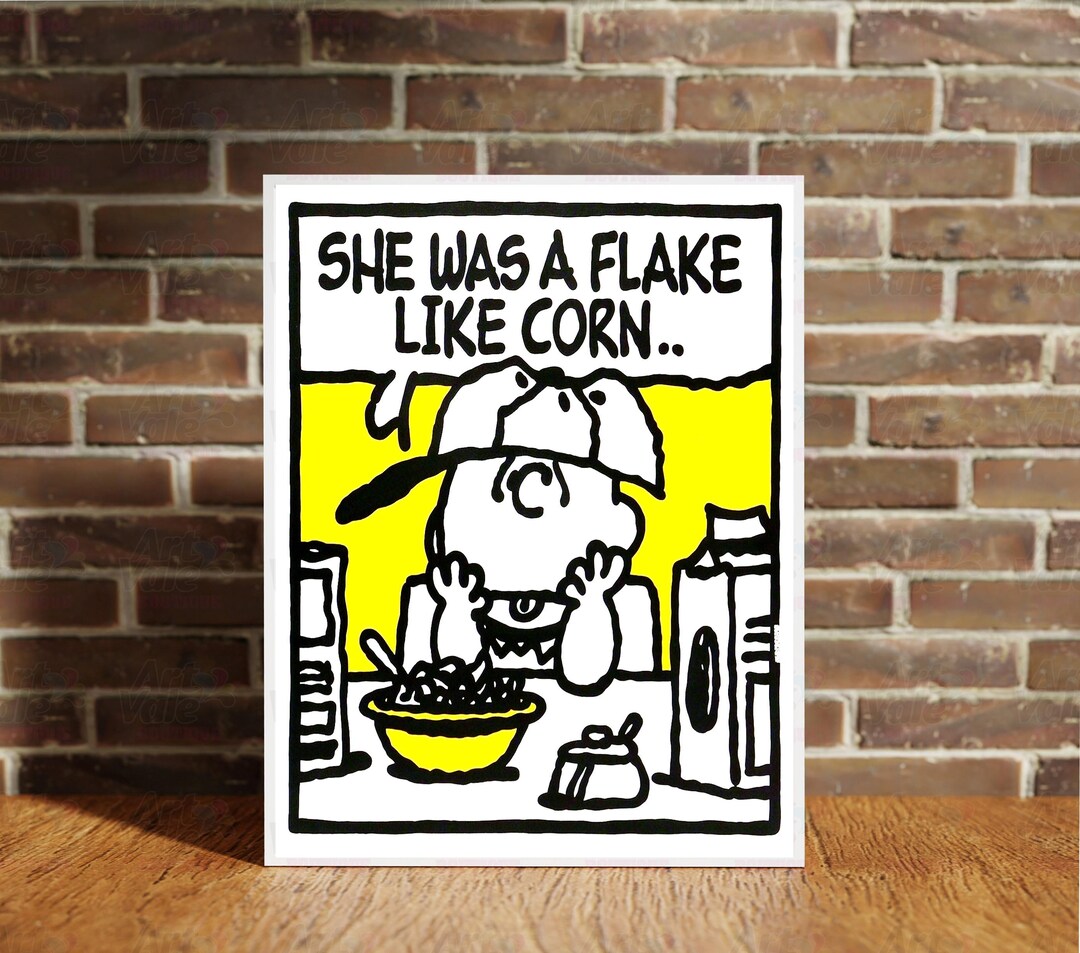 Mark Drew She Was a Flake Unique Wall Art Decor Customizable Canvas ...