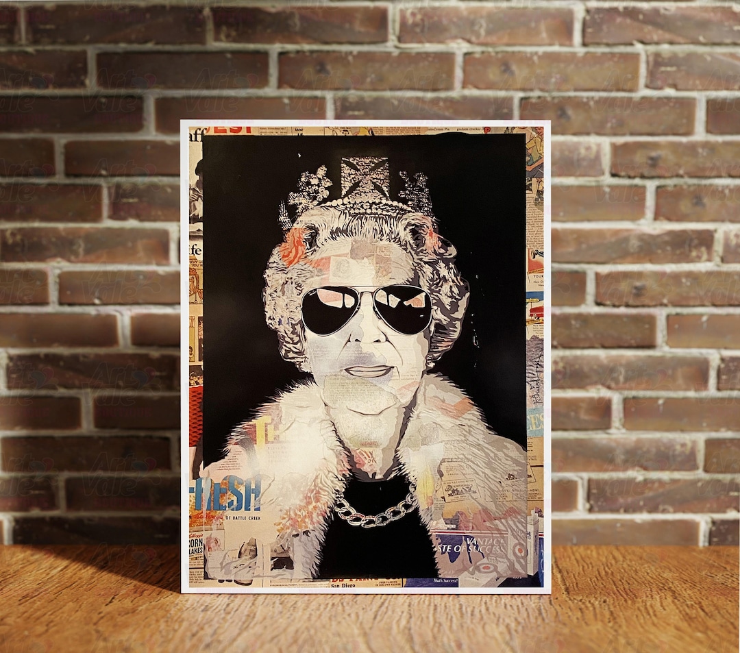 Queen Aviator Canvas Wrap Home Wall Decor UV Printed Poster Digital ...