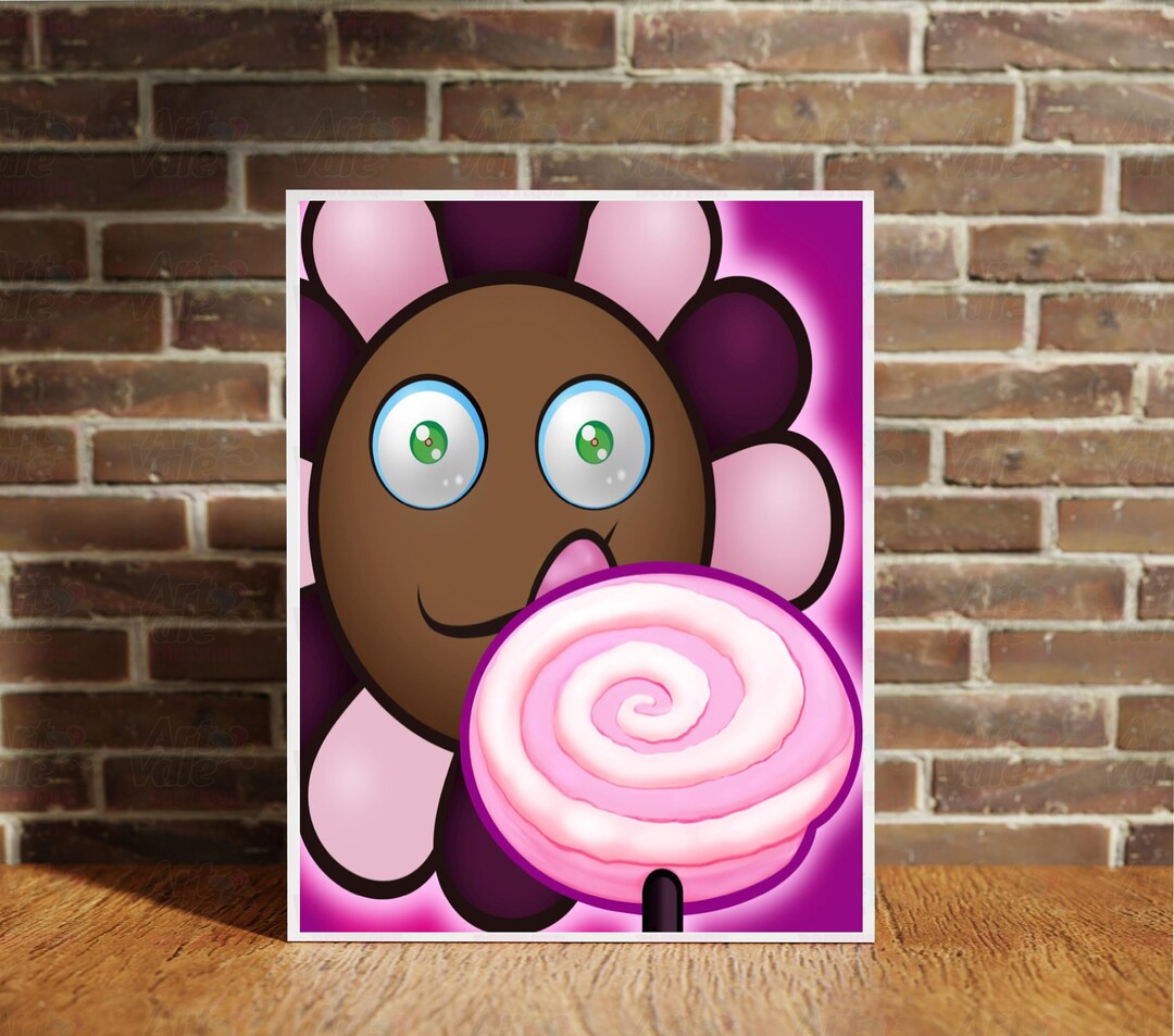 Takashi Murakami Lollipop Candy Canvas Wrap Home Wall Decor UV Printed ...