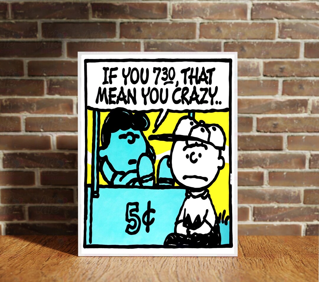 Mark Drew You Crazy Canvas Wrap, Floating Framed Canvas, UV Printed ...