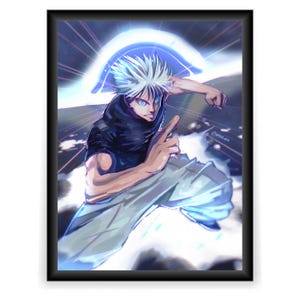 Gojo Satoru | Infinite Void Poster, Anime Print, Jujutsu Kaisen ...
