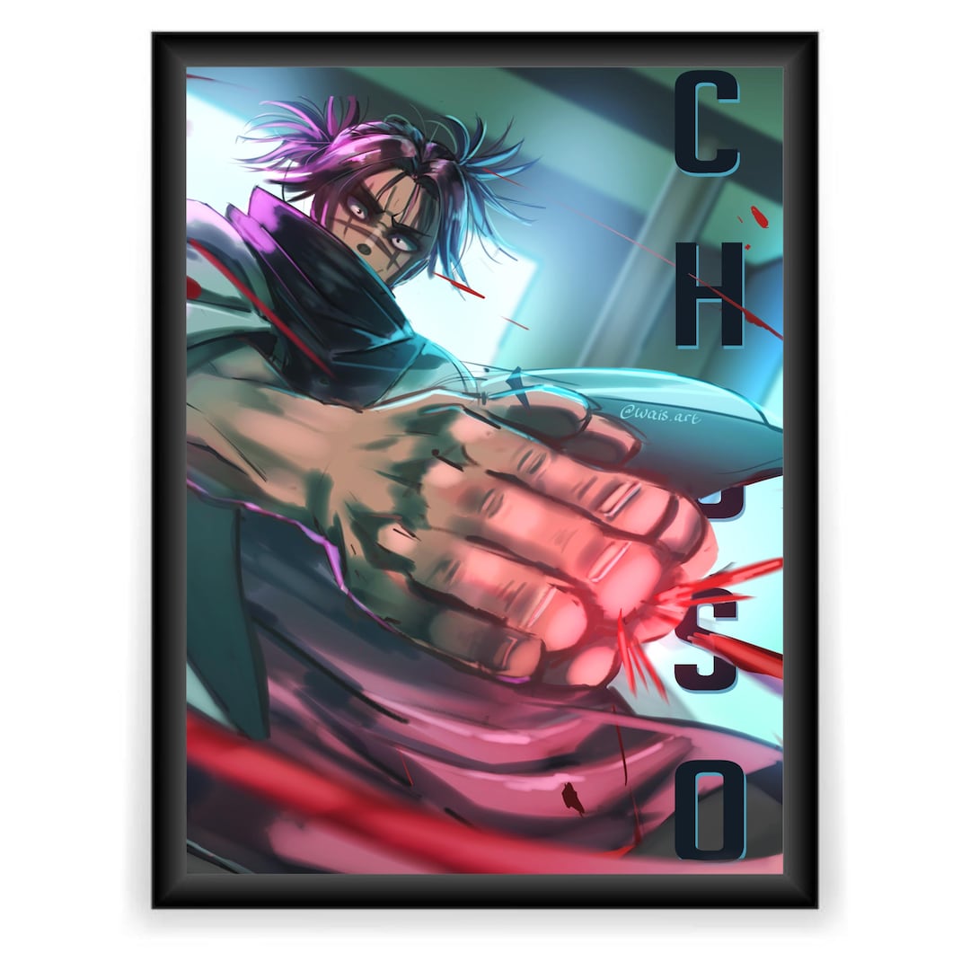 Choso JJK Poster, Anime Print, Artwork, Wall Art, Jujutsu Kaisen, High ...