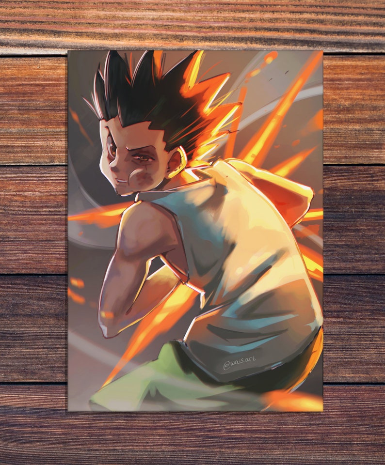 Gon's Janken A5 6x8 Poster, Anime Print, Artwork, Wall Art, Hunter X ...
