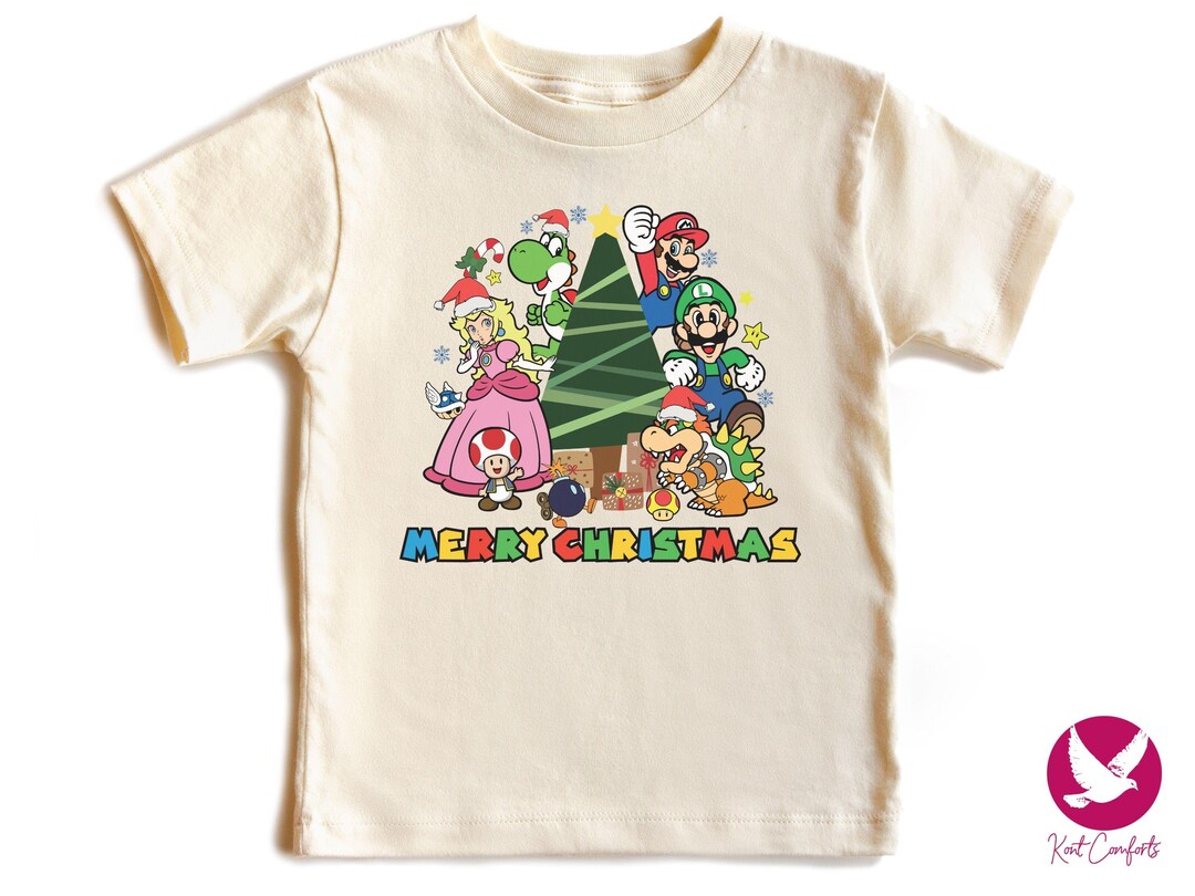 Super Mario and Friends Kids Christmas Shirt, Unique Mario Christmas ...