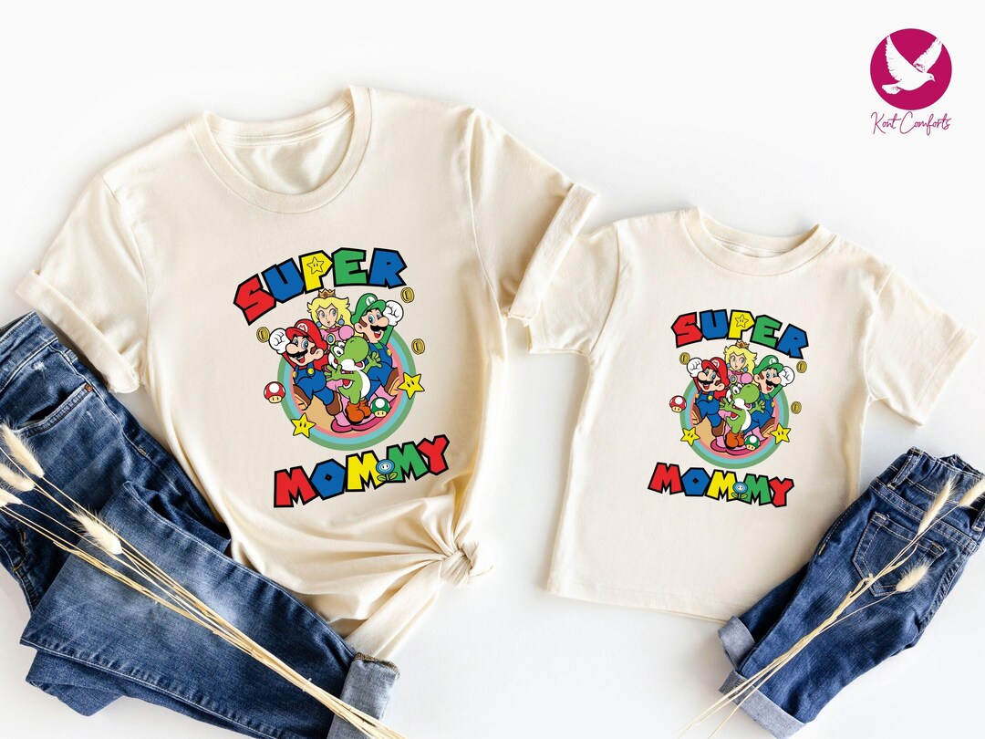 Super Mario Mommy Daddy Shirt, Mothers Day Gift, Fathers Day Gift ...