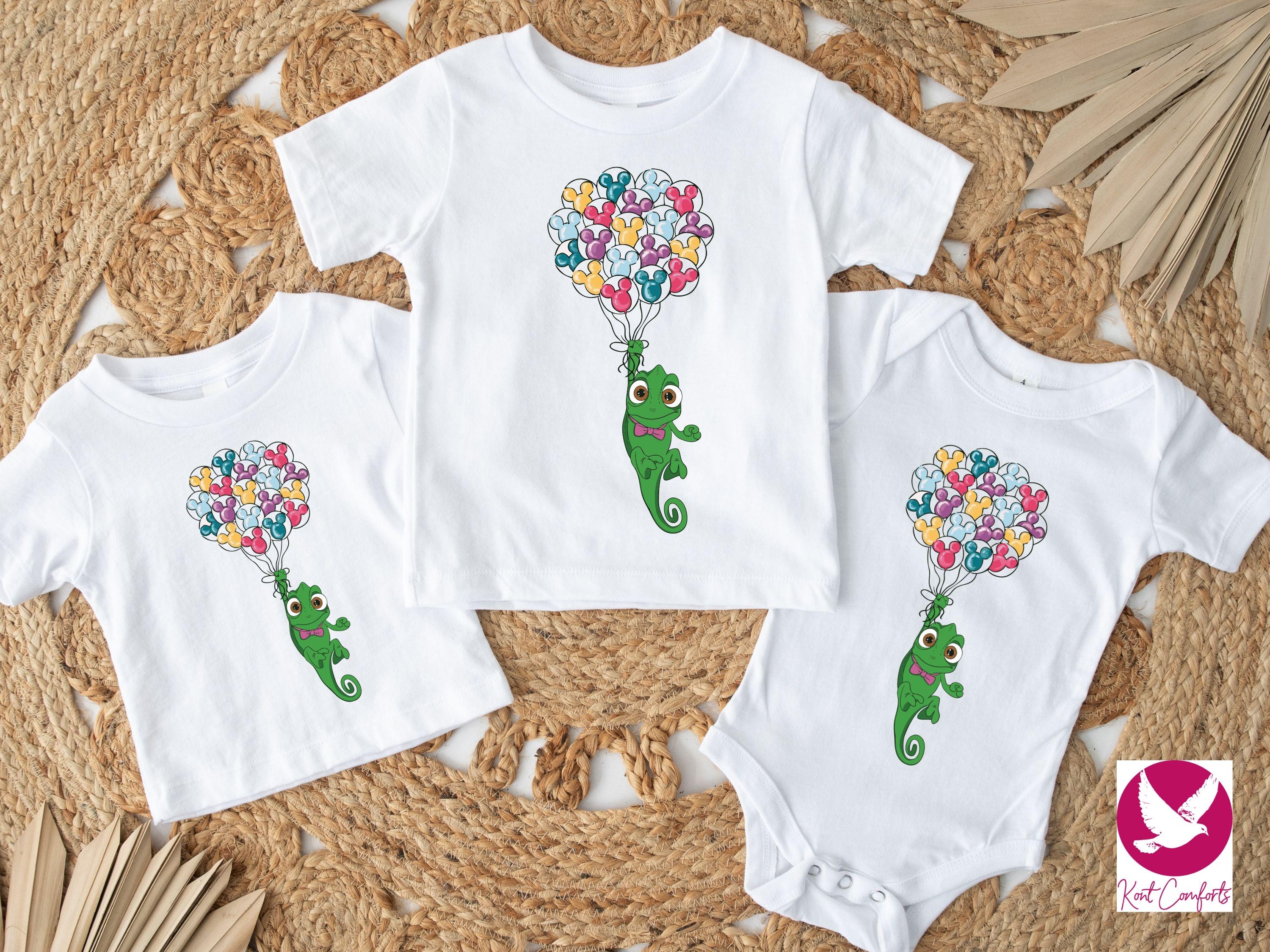 Disney Pascal With Mickey Balloons Kids Shirt, Pascal Gifts for Kids ...