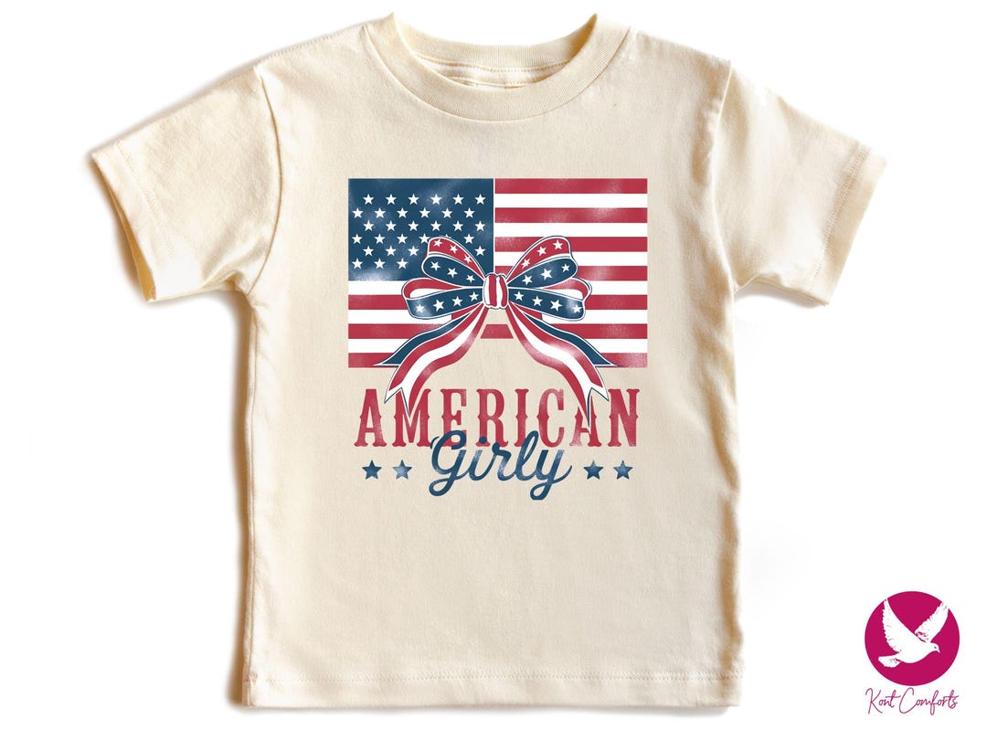 American Girly Coquette 4th of July Shirt, 4th of July Gift for Girls ...