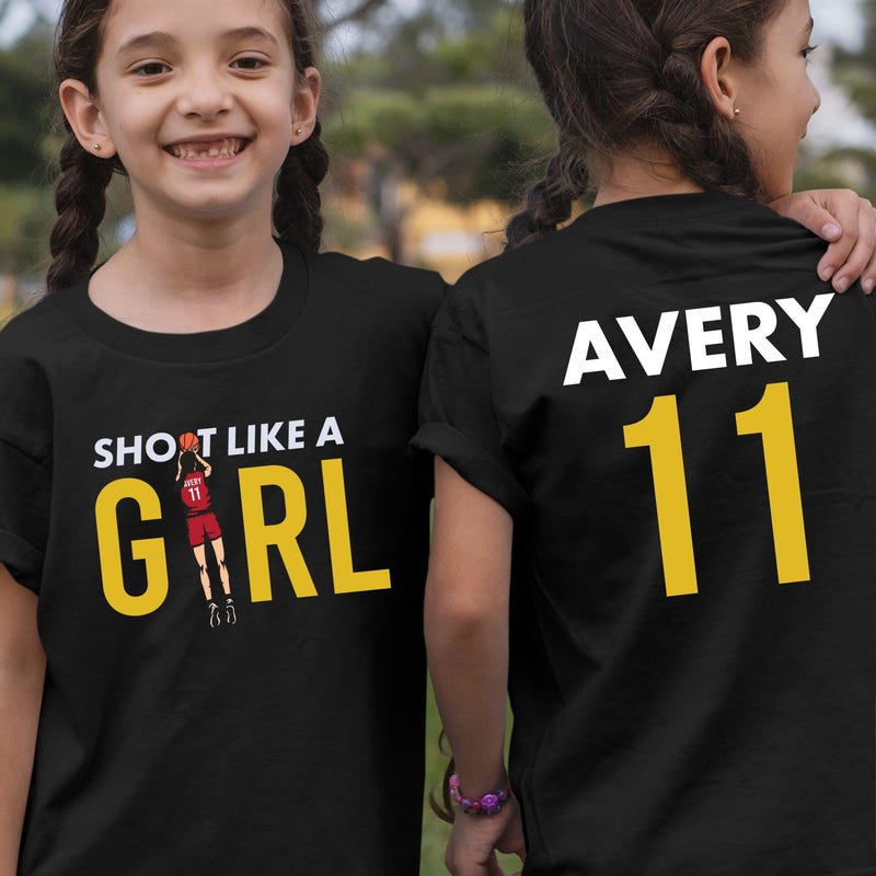 Girly Basketball T Shirt - Etsy