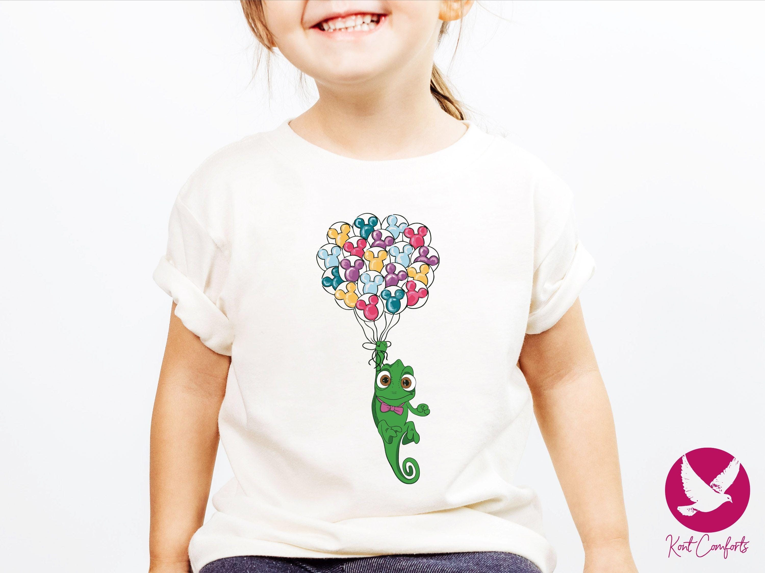 Disney Pascal With Mickey Balloons Kids Shirt, Pascal Gifts for Kids ...