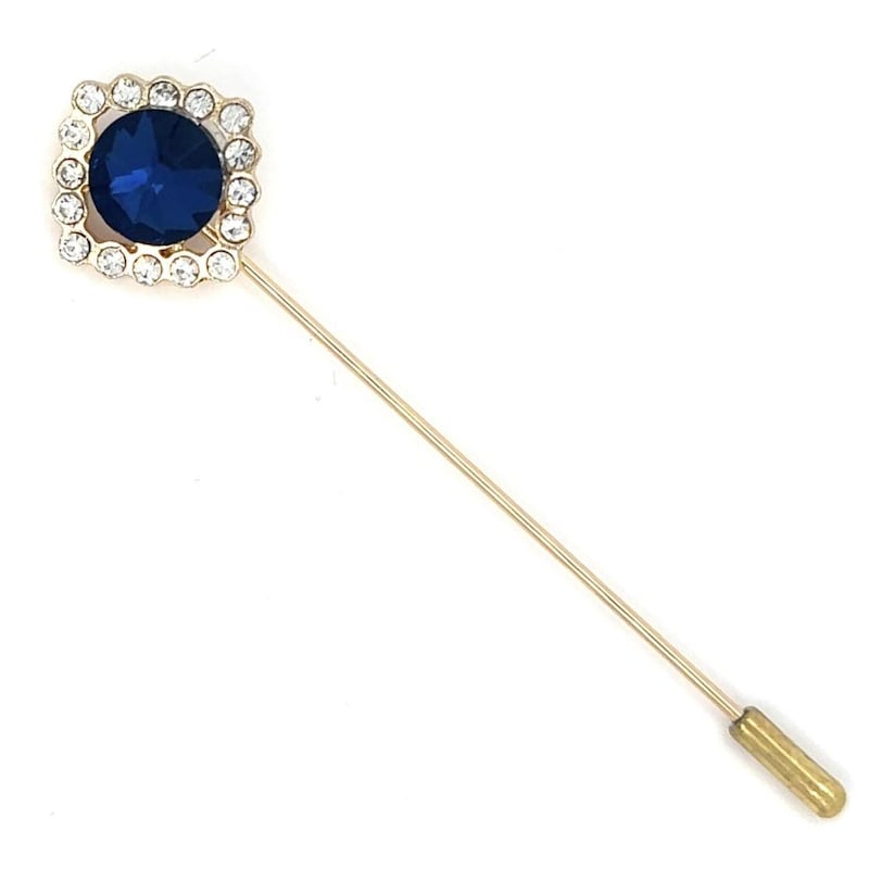 Blue Gem Pin for Bride - Etsy