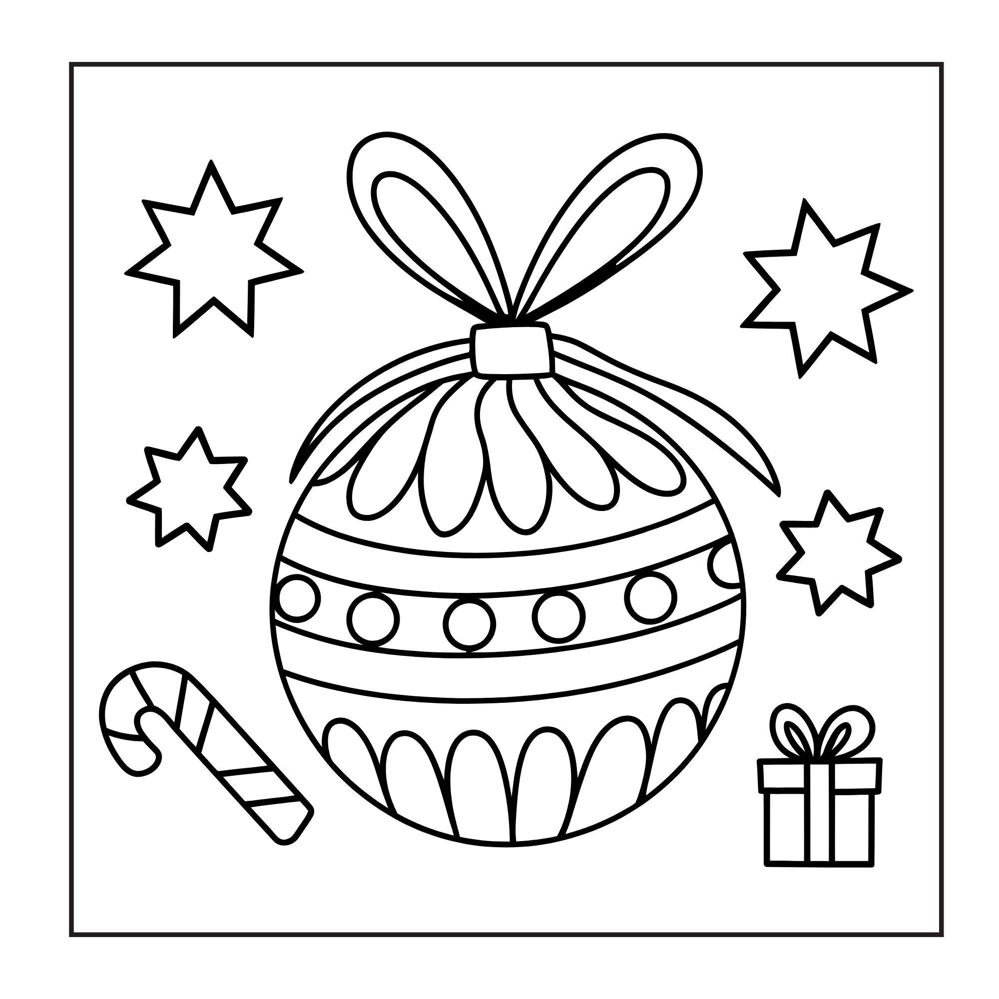 Christmas Bold and Easy Coloring Pages - Etsy