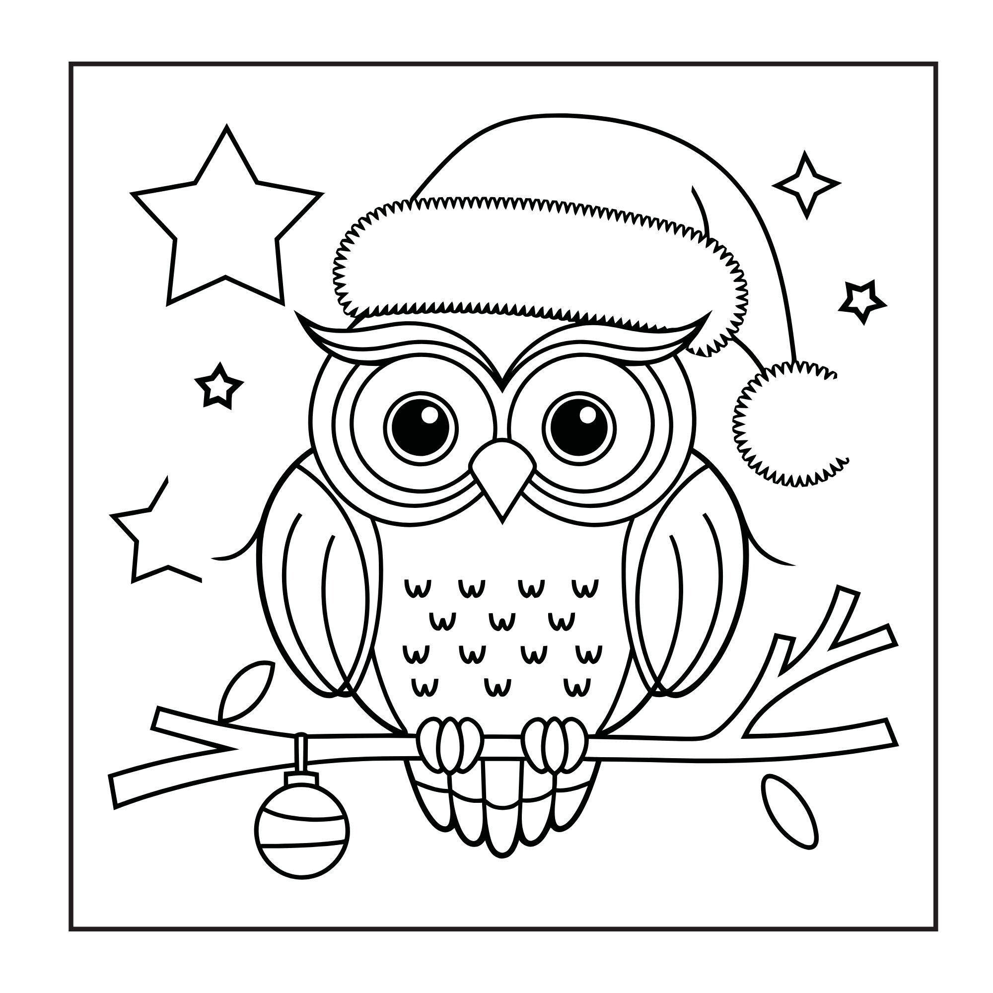 Christmas Bold and Easy Coloring Pages - Etsy