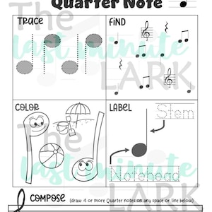 NO PREP!! Digital K-2nd Music Notation Worksheets for School, Sub Tub ...