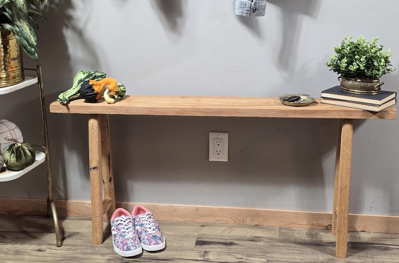 Primitive Noodle Skinny Bench 4ft X 7.5 X 20 for Farmhouses, Bedrooms ...