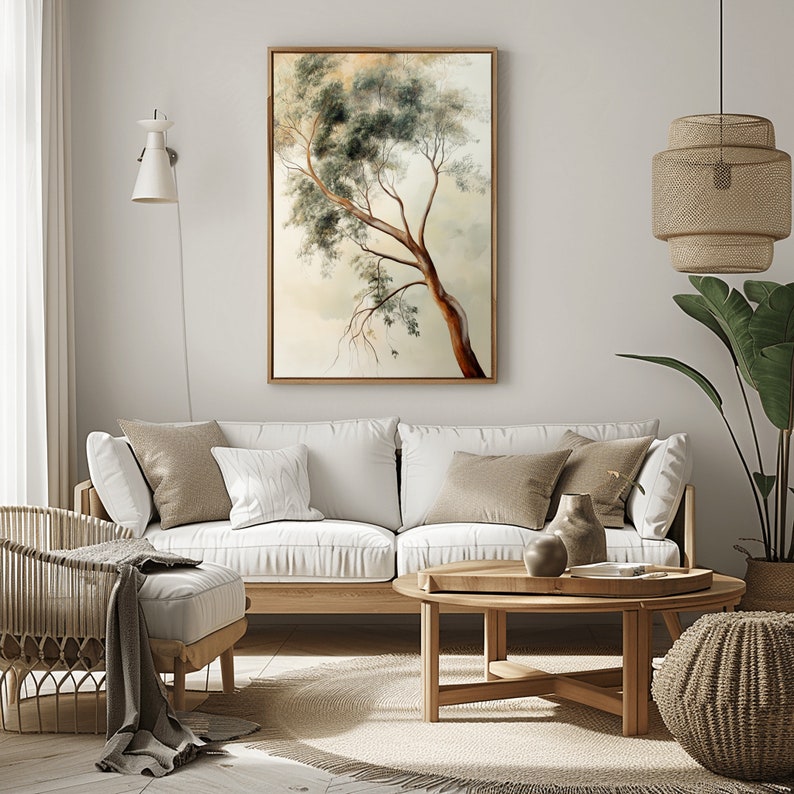 Gum Tree Painting | Australian Nature Wall Art (instant Download) - Etsy