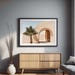 Palm Tree Wall Art Desert Oasis Minimalist Architecture Art Print ...