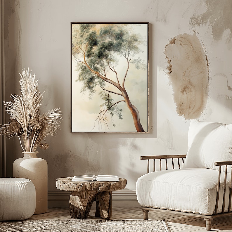 Gum Tree Painting | Australian Nature Wall Art (instant Download) - Etsy